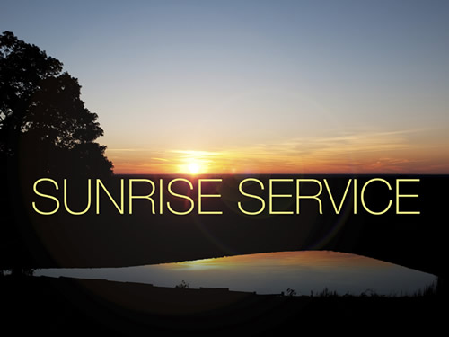 Sunrise Service